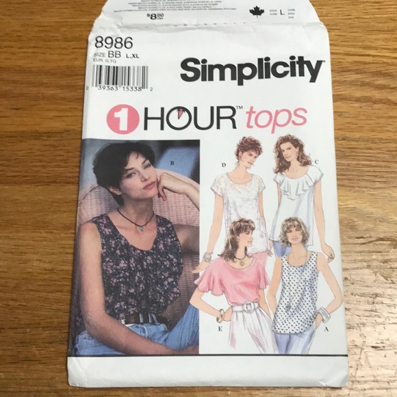 Simplicity | Office | Vintage Sewing Pattern Simplicity 8986 One Hour ...